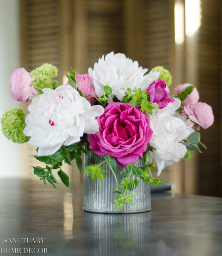 Make This Spring Flower Arrangement in 3 Easy Steps - Sanctuary Home Decor