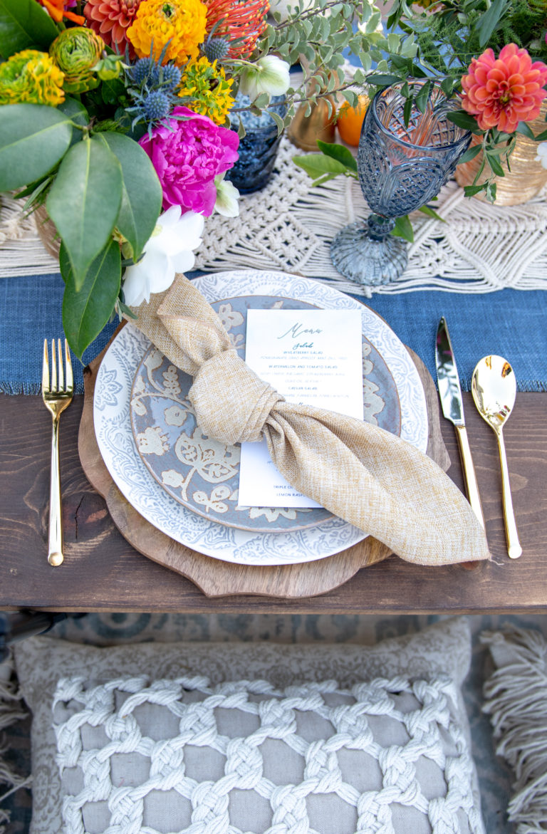 How To Plan A Bohemian Backyard Dinner Party - Sanctuary Home Decor