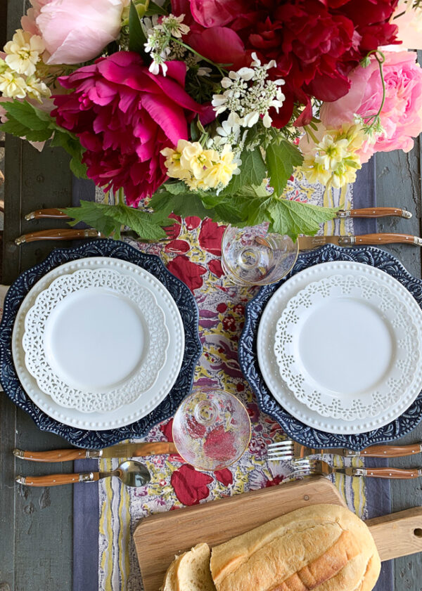 How To Set A Simple French Country Summer Table - Sanctuary Home Decor