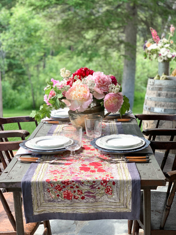 How To Set A Simple French Country Summer Table - Sanctuary Home Decor