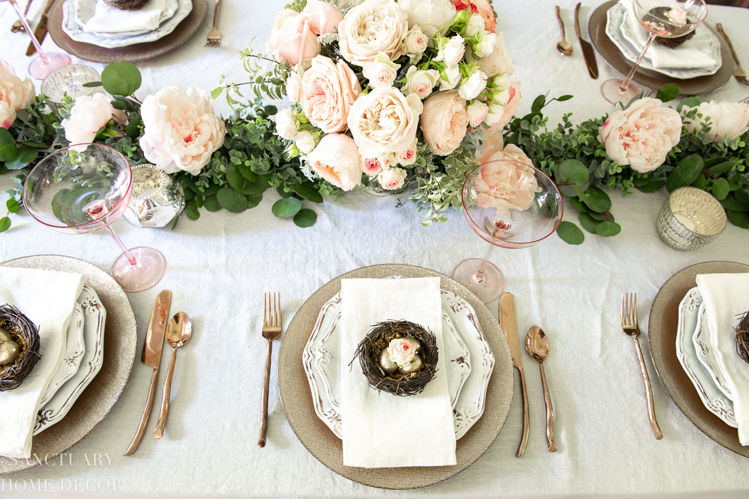 How to Set a Beautiful Spring Table - Sanctuary Home Decor