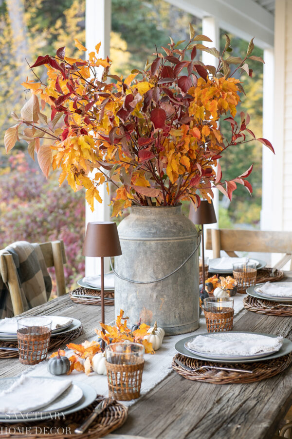 How to Set a Rustic Fall Table - Sanctuary Home Decor