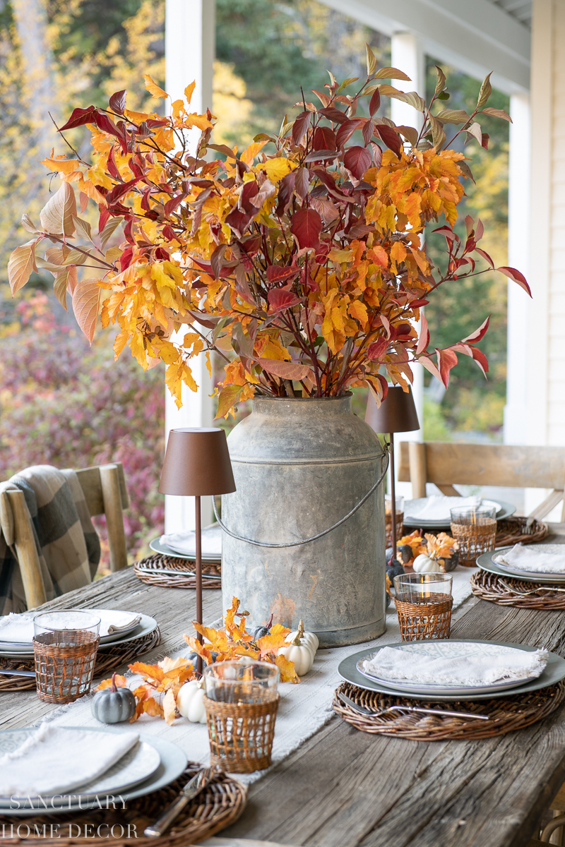 How to Set a Rustic Fall Table - Sanctuary Home Decor
