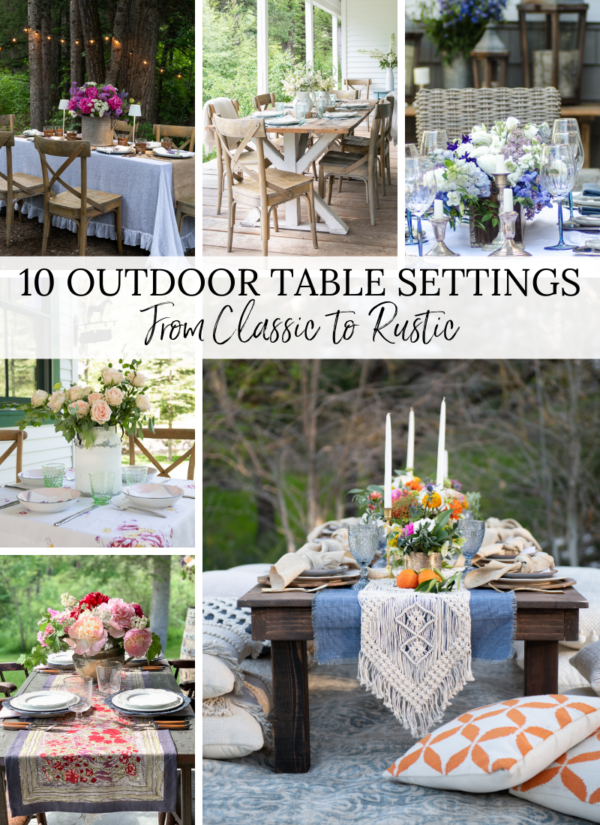 10 Ways to Set An Outdoor Table - Sanctuary Home Decor