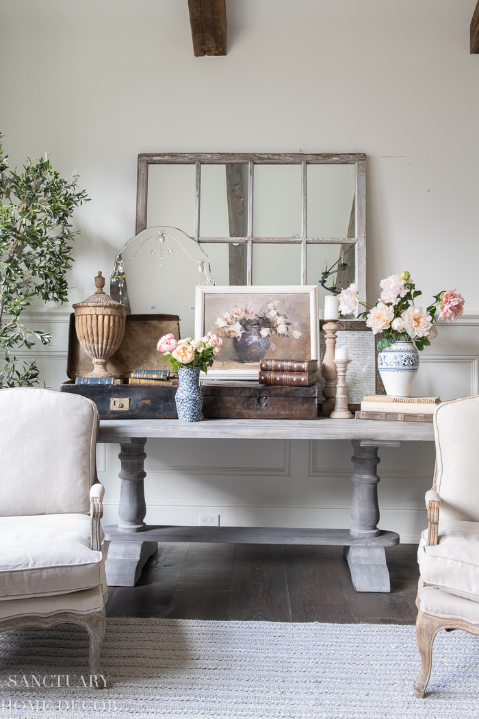 How to Style a Layered Table Vignette - Sanctuary Home Decor