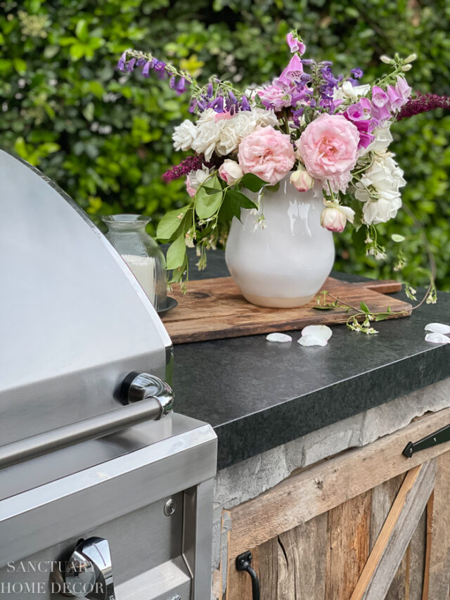 Our New Rustic Built-In BBQ Area - Sanctuary Home Decor