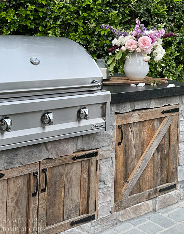 Our New Rustic Built-In BBQ Area - Sanctuary Home Decor