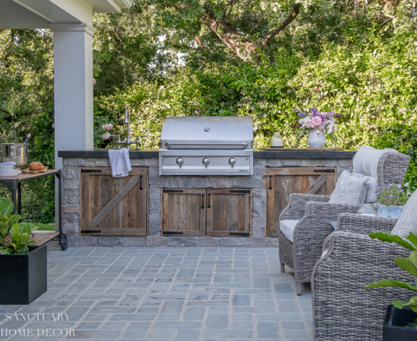 Our New Rustic Built-In BBQ Area - Sanctuary Home Decor