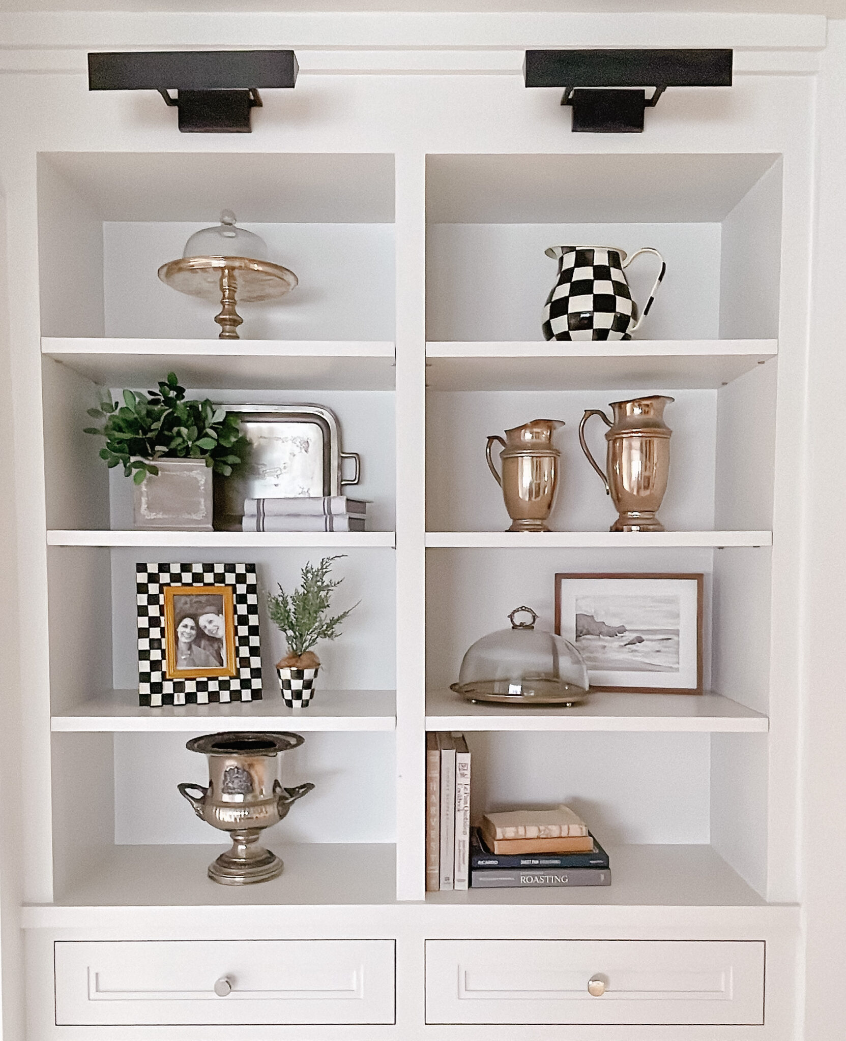 The Easiest Way To Style Open Kitchen Shelves - Sanctuary Home Decor